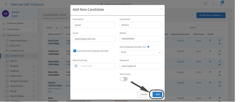 Guide for using Onboarding Module – TeamNest