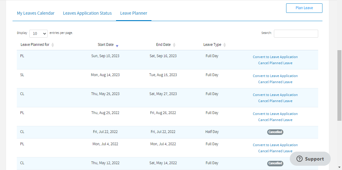 Plan your leave – TeamNest